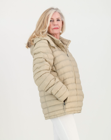 Unisex Packable Puffer Jacket – Desert Sand – GiLo Lifestyle – Shopfox