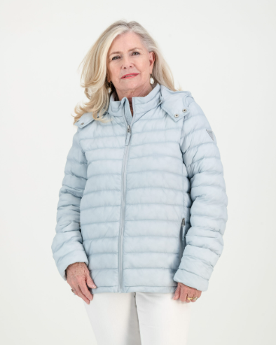 Unisex Packable Puffer Jacket – Artic Ice Blue – GiLo Lifestyle – Shopfox